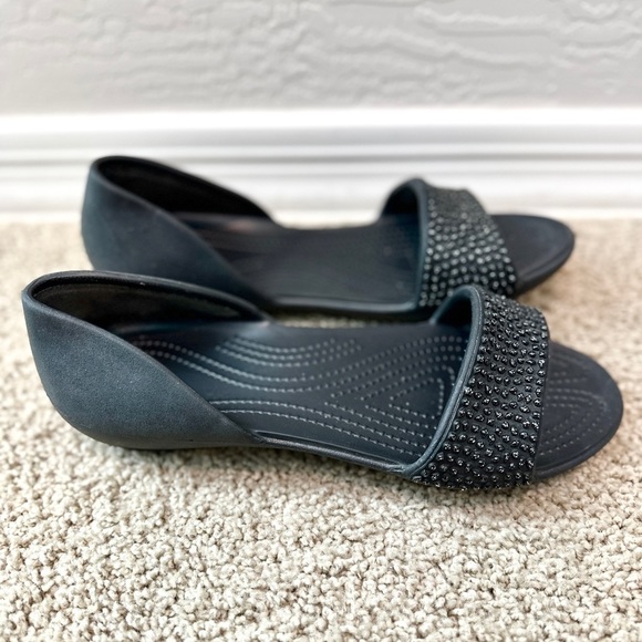 CROCS | Shoes | Crocs Lina Embellished Dorsay In Black | Poshmark
